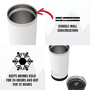 Cordova Outdoors Trailhead Class Tumbler, Snowcap, 20 oz