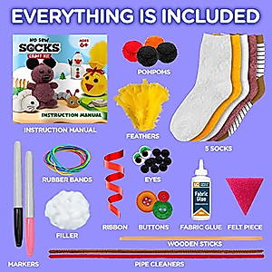 Arts and Crafts for Kids Ages 8-12 - Create Your Own Stuffed Animal Kit - Art Project for Girls & Boys Ages 7, 8, 9, 10, 11, 12