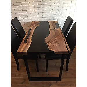 Epoxy Table, Epoxy Resin River Table, Live Edge Wooden Table, Natural Wood,Dining table, Natural Epoxy Table, Resin Table