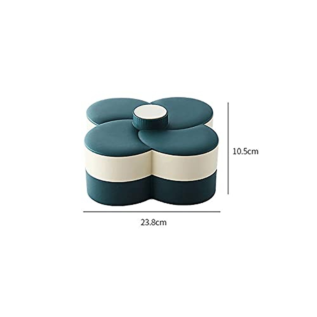 GRFIT Fruit Tray Birthday Party Supplies Plate Tray 4-Section Candy Snack Salad Desserts Dried Fruit Nuts Plate For Wedding Home Office Party Fruit Bowl