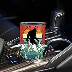 Sasquatch Gifts Tumbler,Bigfoot Gifts for Men, Funny Idea for Bigfoot Sasquatch Lover, Black Stainless Steel Insulated Tumbler 30 Oz, Great for Big Foot Party,Funny Gifts for Campers Wander Gifts Cup