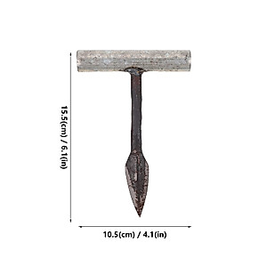 Hemoton Scallop Knife Seafood Opener Stainless Steel Oyster Knives T- Shape Shellfish Opener Tool Oyster Opener Oyster Shucking Tool for Oyster Shellfish Seafoods Seafood Peeler Scallop Opener