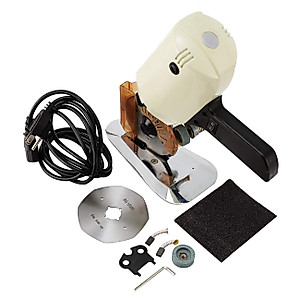 BEAMNOVA Fabric Cutter Electric Cloth Cutting Machine Roller with Extra 4 Inch Rotary Blade Hand Held Fabric Slitting Machine for Multi-Layer Clothing, Textiles, Paper, Blanket, Hat, etc