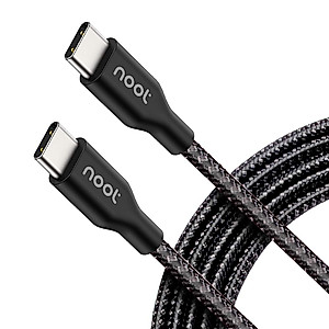 noot products USB C to USB C Cable Braided 6FT- PD 3.0 3A 60W Charger Cord for iPad Pro 11/12.9/10.5/iPad Air 4 10.9/Google Pixel 6/6 pro/5/5a/4a 5G/4a/4/4XL/2/2XL/3/3XL/3a/3a XL/Samsung Galaxy S20