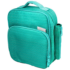 Bentology Insulated Lunch Box w Snack Pocket and Water Bottle Holder - Boys Girls and Kid's Lunchbox Tote Keeps Food Hotter or Colder Longer - Bag Fits Most Bento Boxes and Containers
