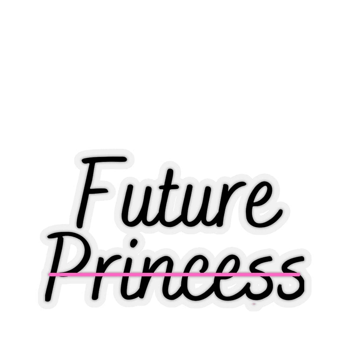 Teegarb Letter Blanket Sticker Decal Humorous Coming Princess CEO Stylish Fashionable Fancy Hilarious Incoming Stickers for Laptop Car 6" × 6" / Transparent