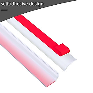 Raycity 39" Shower Threshold Water Dam Barrier Transparent Shower Water Blocker Door Bottom Seal Stopper Bathroom and Kitchen Shower Water Guard for Dry And Wet Separation Caulk Seal Strip Edge Trim