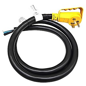 Parkworld NEMA 6-50 Plug Lighted with Handle Power Cord Set with STW 6AWG Cable (6FT)
