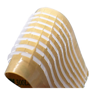 AUEAR, 100 Pack Clear Non-Slip Rubber Hanger Grips Hanger Strips Adhesive Clothes Hanger Grips (2.76" x 0.24")