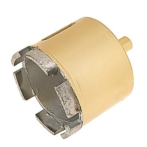 2 3/4 Diamond Hole Saw for Brick, Concrete Block, Masonry, Cinder Blocks, Stucco Drill Core Bit Heavy Duty 2-3/4 inch Standard Drill Shank Dry or Wet