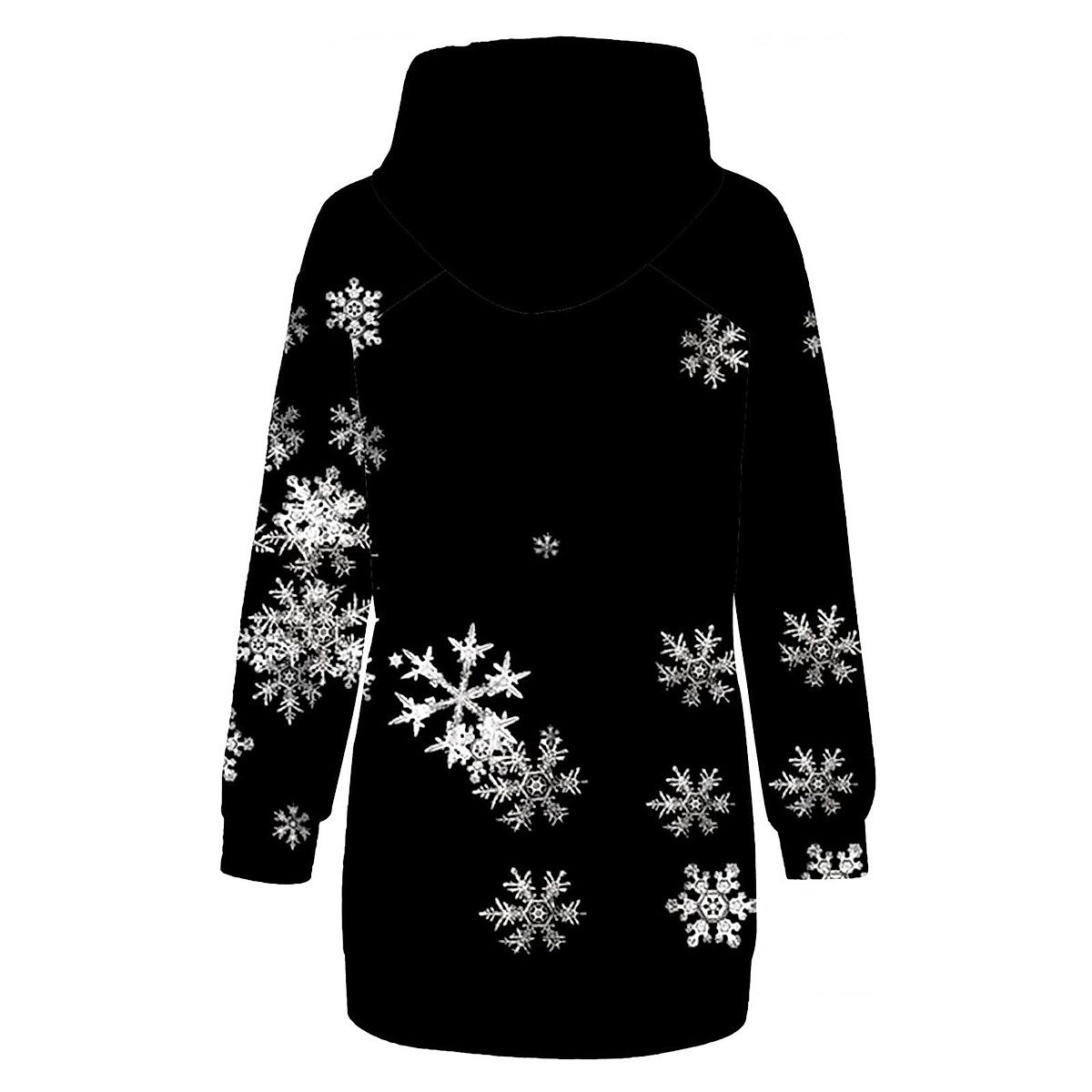 Christmas Dresses for Women, Fashion Casual Dresses Midi Printed Long Sleeve Hooded Pullover Dress Top Ugly Sweater Dress Winter Black Vintage Gloves Dresses Shirts Outfits (3XL, White)