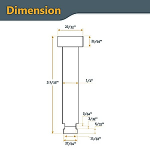 POWERTEC 71439 T-Track Clamp Vice | Hold Down Clamps for T-Tracks Accepting 5/16” or Larger hex head Bolts – 2 Pack