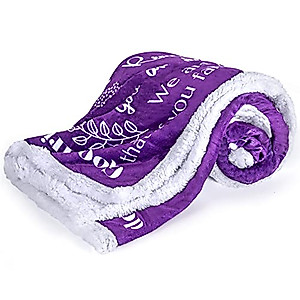 Grandma Gift Blanket with Loving and Caring Words, Best Grandma Gifts, Super Soft and Cozy Throw for Grandmother, Grandma Birthday Gifts, for Grandma, Mimi, Gigi from Grandchildren