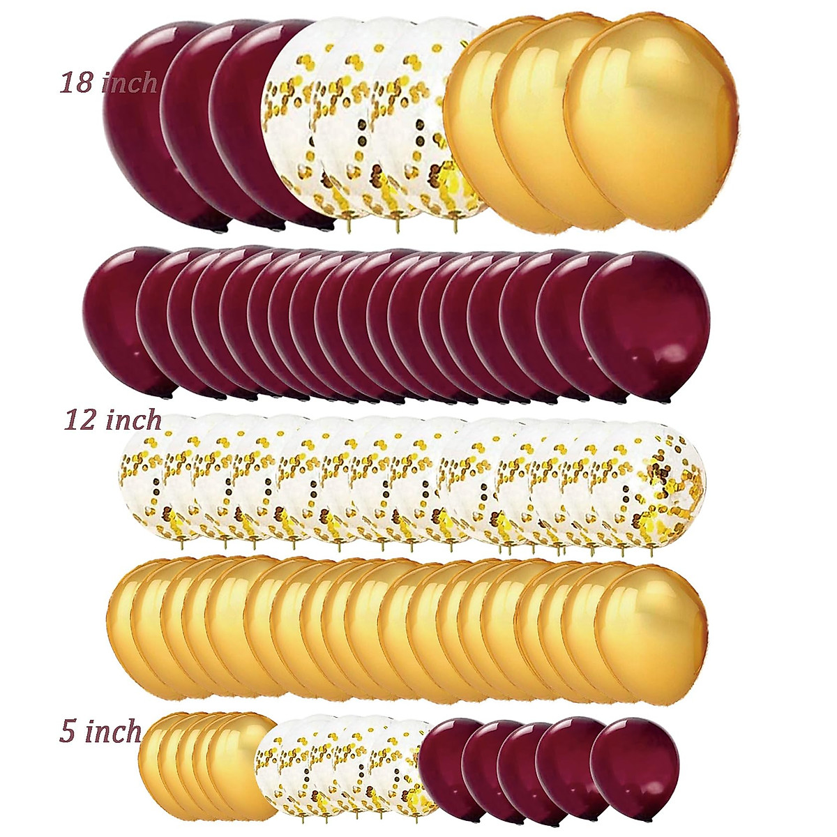 Burgundy Birthday Party Decorations Women Fall/Fall Bridal Shower Decorations/Graduation Decorations Maroon Gold 2024/Burgundy Graduation Party Decorations Maroon Gold Balloons FSU