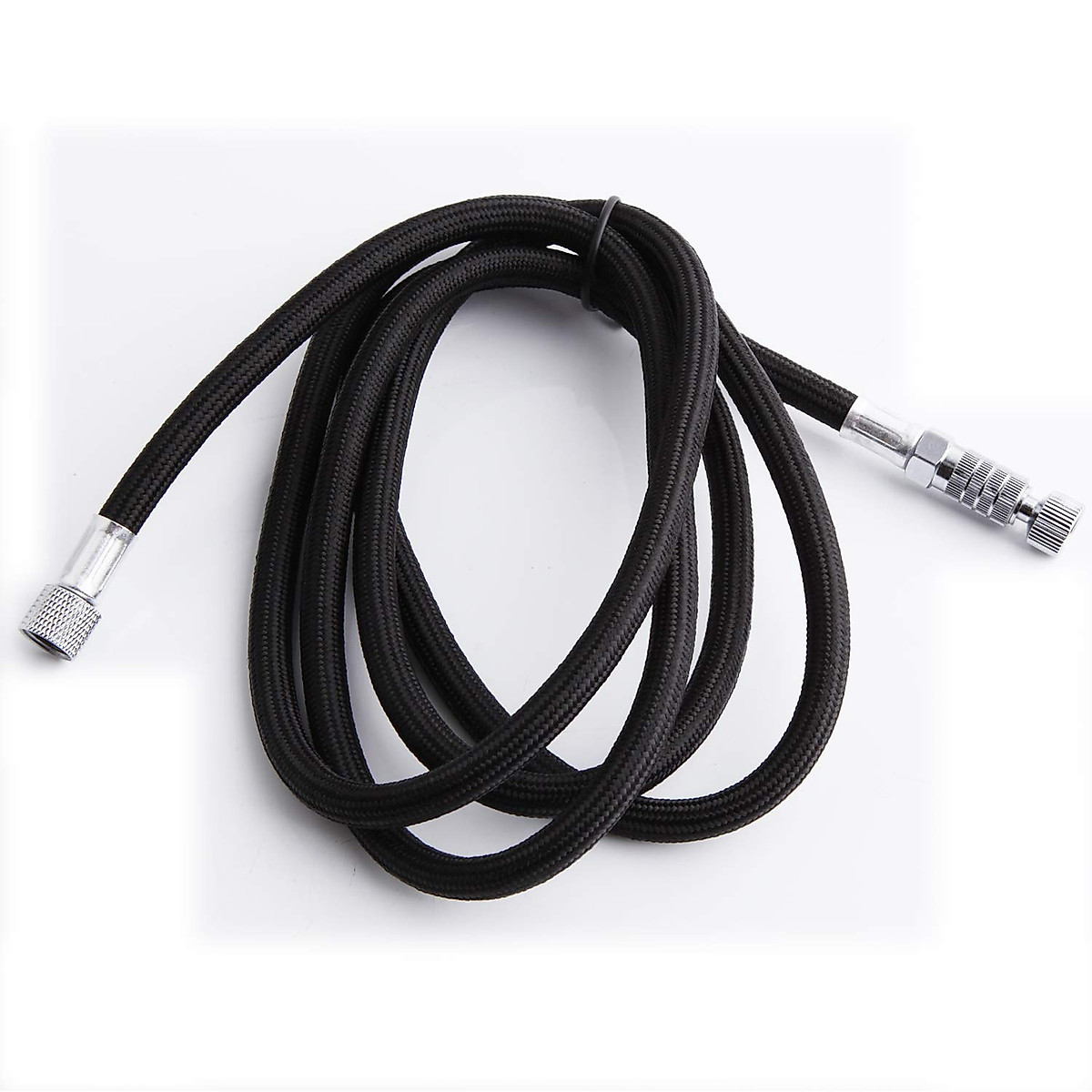 TIMBERTECH Airbrush Hose, Premium 10ft Nylon Braided Airbrush Hose with Airbrush Quick Release Disconnect Coupler, Plug 1/8" BSP Male and Female Hose Connection