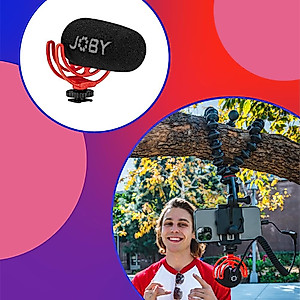 JOBY GorillaPod Advanced Mobile Vlogging Kit, Universal Vlogging Kit, Mobile Phone Creators, Beamo LED Light, Wavo Microphone, GripTight Phone Clamp, Dynamic Microphones, Mini Microphone