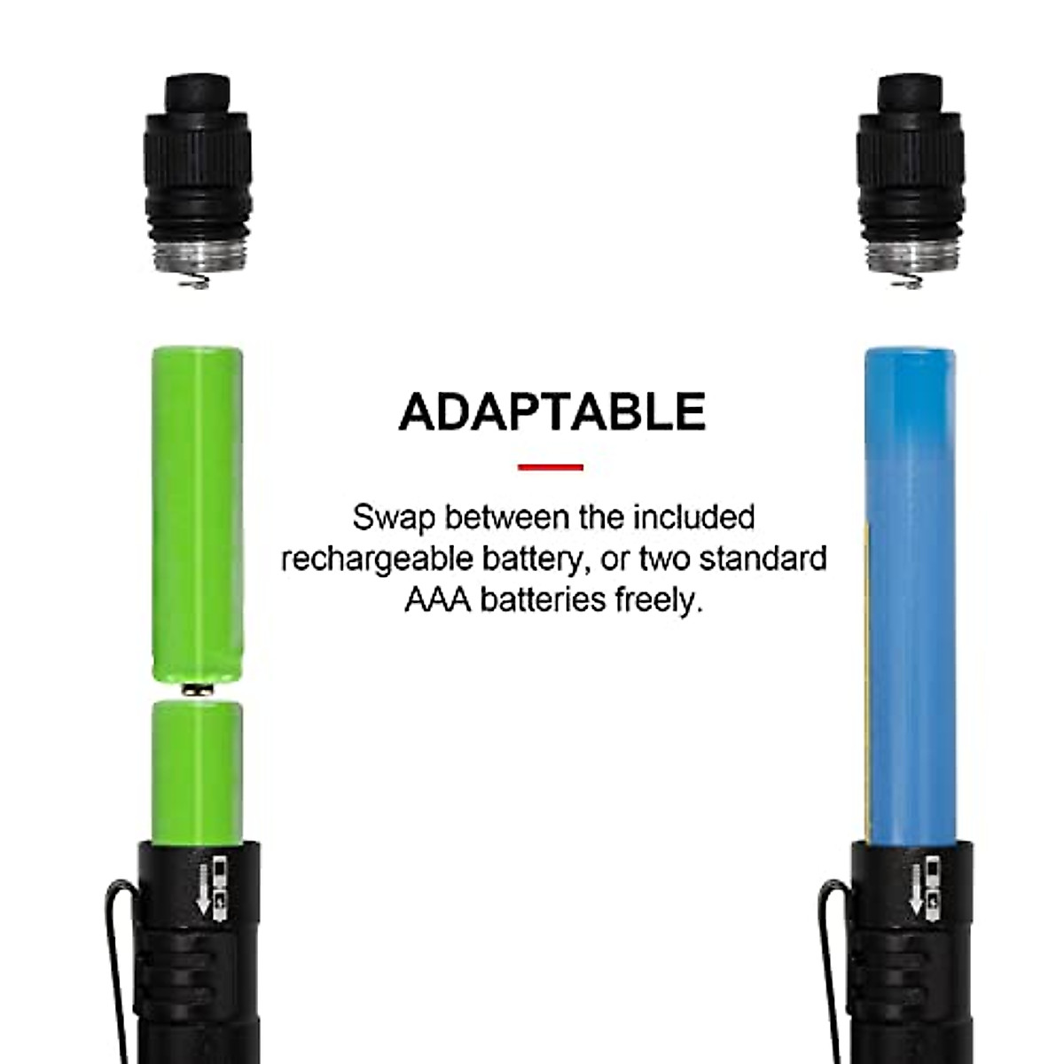 COVMAX Rechargeable Pen Light Flashlight IP67 Waterproof with Pocket Clip 4-Zoomable, Prefect for Inspection,Work,Repair