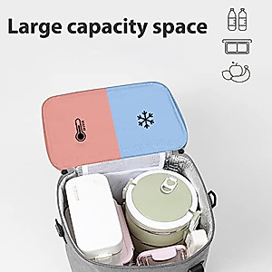 Vodiver Lunch Bag for Women Men,Leakproof Lunch Box Insulated Large Lunch Cooler Bag for Outdoor Picnic Travel Work(Navy Blue)