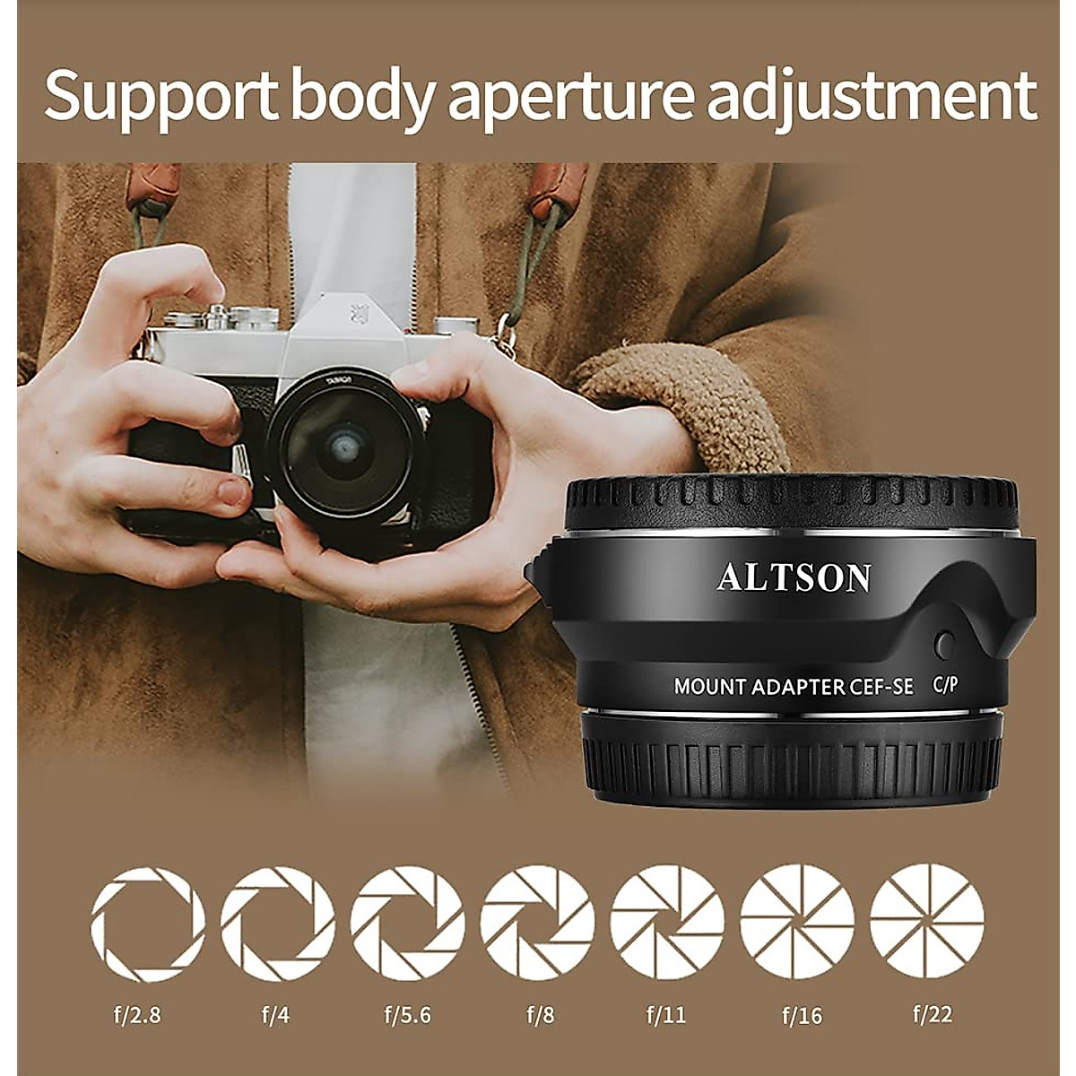 EF/EF-S Lens Mount Adapter Auto Focus Lens Speedbooster Converter Ring Compatible with Canon EF/EF-S Lens for Sony E Mount Mirrorless Cameras Series A9 A7R4 A7R3 A7R2 A7M3 A7M2 A7R A7S2 A7S A7 A7C