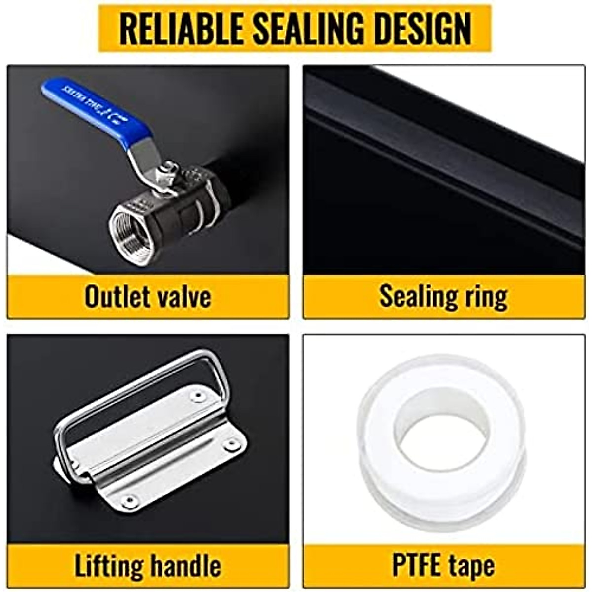 8-70 LBS Side Inlet Commercial Grease Trap, 7-stage Filtration 6 Gallons Per Minute Grease Trap Waste Water Oil-water Separator For Restaurant,Cafe,Canteen,Kitchen Under Sink,30 LB