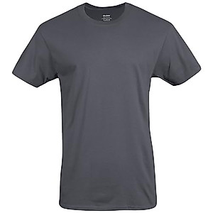Gildan Men's Crew T-Shirts, Multipack, Style G1100, Navy/Charcoal/Cardinal Red (5-Pack), 2X-Large