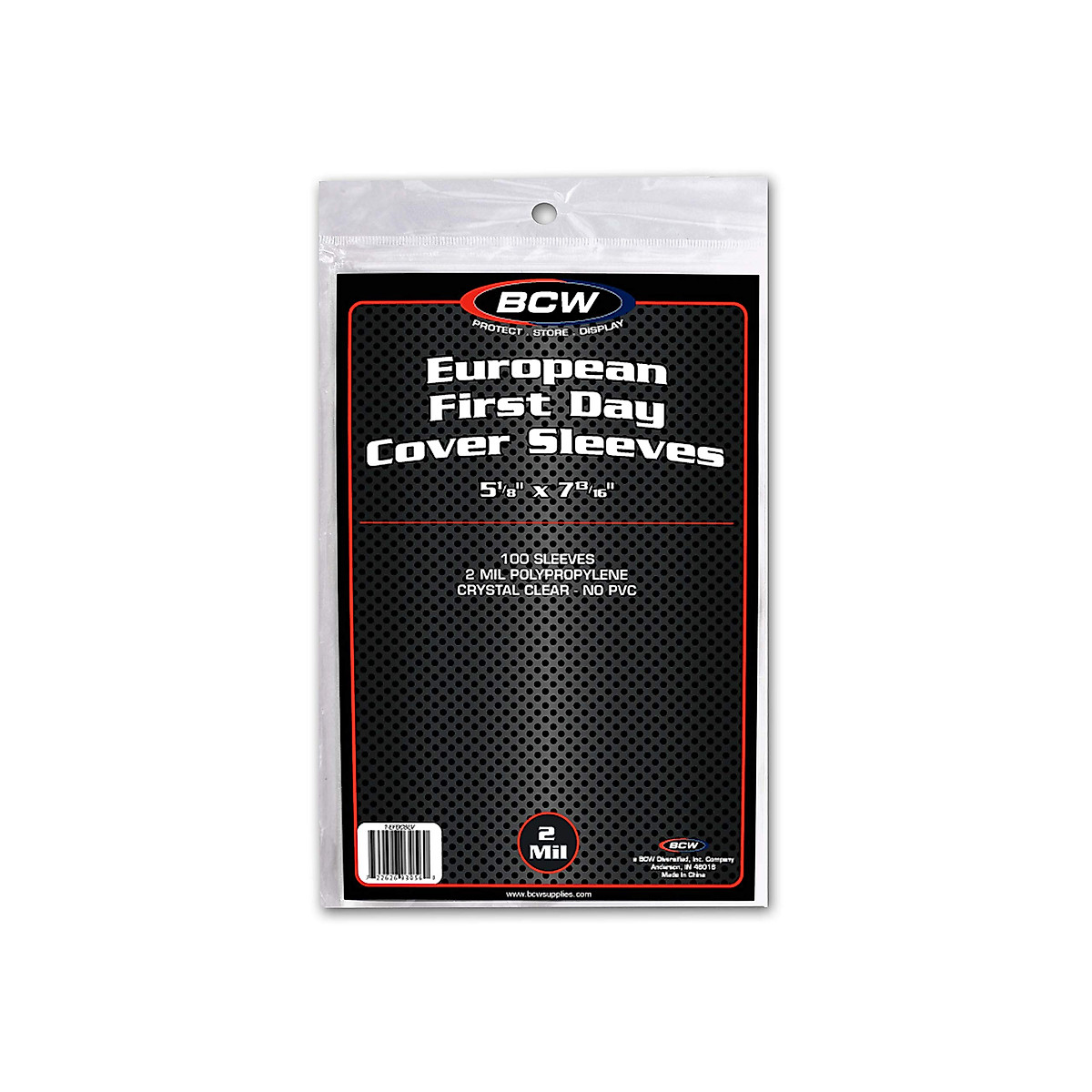 BCW European First Day Cover Postcard Sleeves - 100 ct