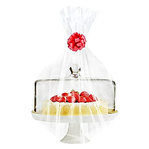Clear Basket Bags, 24" x 30" Large Clear Cellophane Wrap for Baskets & Gifts Pack Of 18 Thickness 0.75 Mil