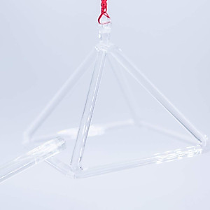 SoundChakra Slim Premium Crystal Glass Striker Mallet with Rubber for Crystal Singing Bowls, Crystal Harps, and Crystal Pyramids