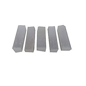 5 Piece Premium Cut Selenite Sticks (2.5"), for Wicca, Reiki, Healing, Metaphysical, Chakra, Positive Energy, Lucky Feng Shui, Meditation, Protection, Powers, Decoration Or Gift