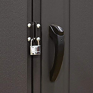 Lifetime 60187 11 x 11 Ft. Outdoor Storage Shed, Desert Sand