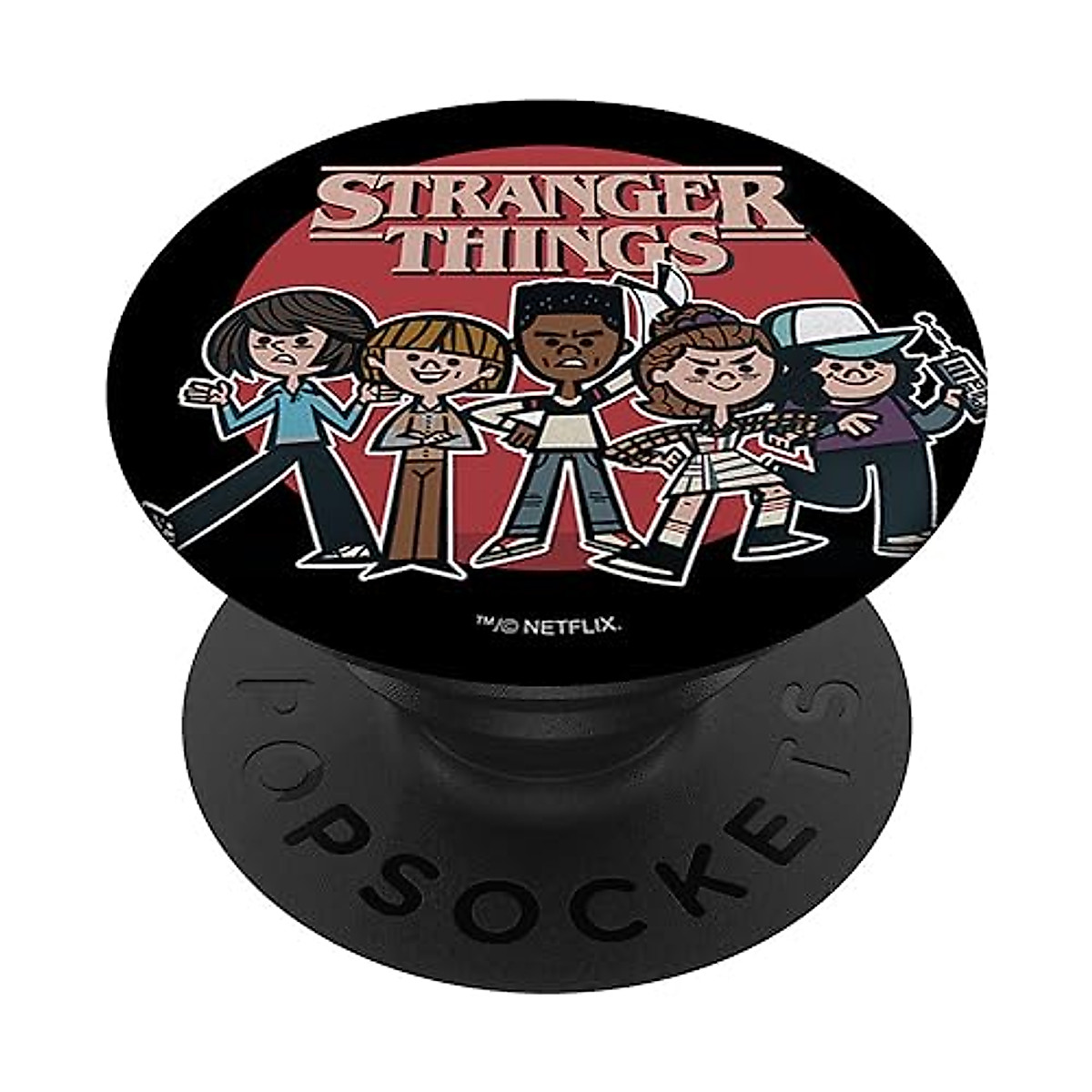 Stranger Things Group Shot Cartoons PopSockets Standard PopGrip