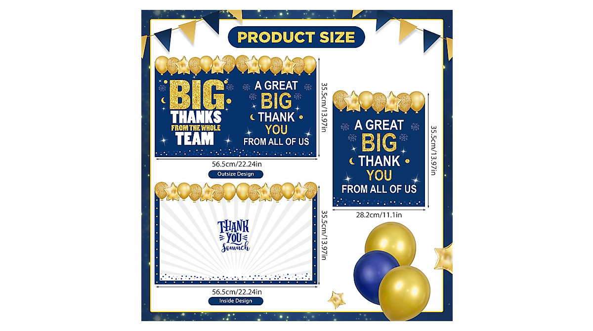 Large Thank You Card for Retirement & Farewell Parties - Innovoscape