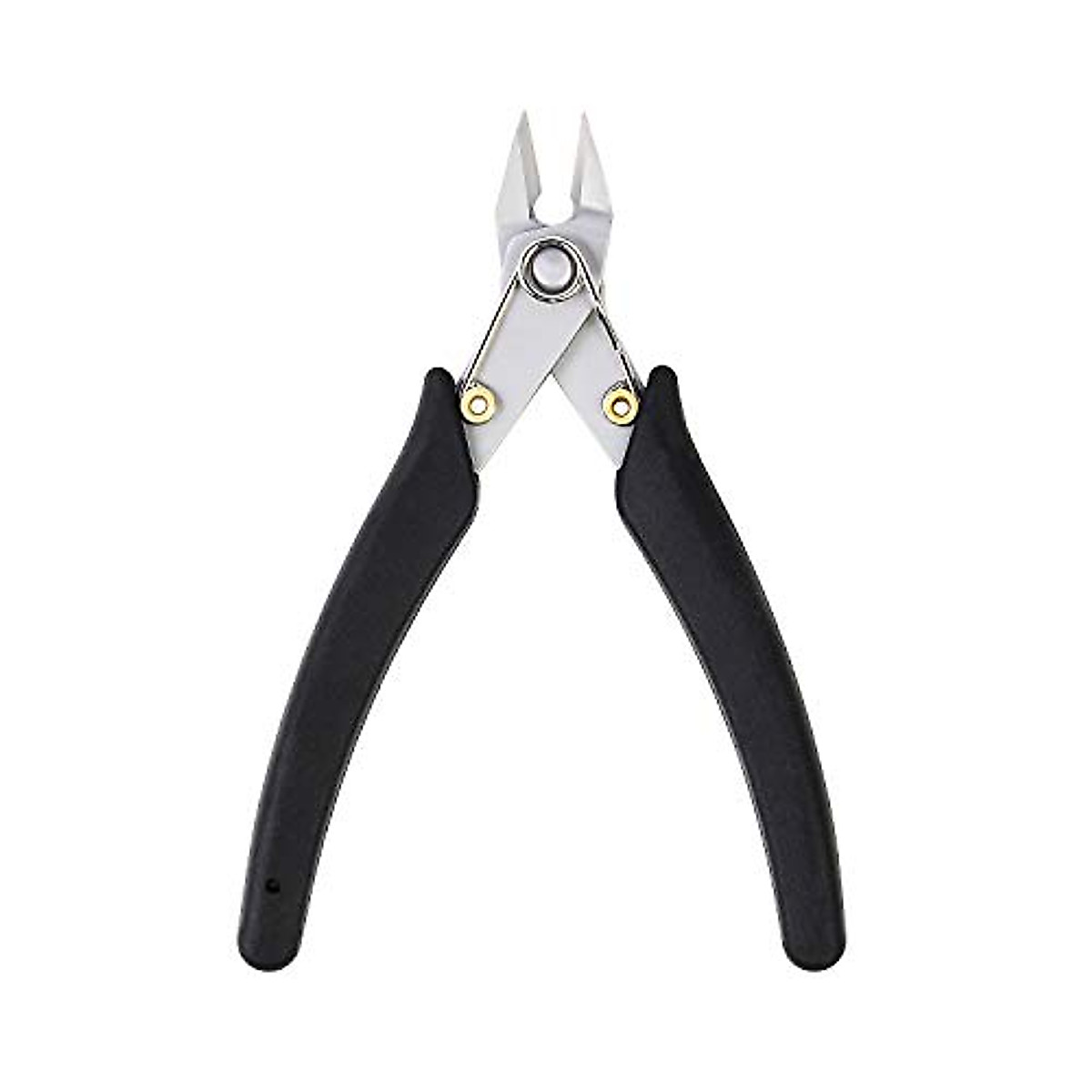 JEDIST Flush Cutter, Sprue Cutter, Micro Cutter, ESD Wire Cutter, Stainless Steel Cut Tools with Spring Silicone Handle for Electronics Jewelry Model Craft Soldering Metal Plastic(Jed-05ESD)