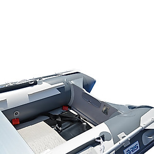 BRIS 8.2 Ft Inflatable Boat Inflatable Pontoon Dinghy Raft Tender Boat with Air-deck Floor