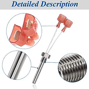 Funmit 42002-0024S Stack Flue Sensor Replacement for Pentair Sta-Rite MasterTemp Max-E-Therm Pool and Spa Heater Electrical System SR200 SR333 SR400