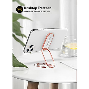 VAWcornic Phone Ring Holder Finger Kickstand, 540° Dual Direction Rotating Phone Grip for iPhone, Samsung, Huawei Smartphone, Tablet, Kindle, Switch Lite Compatible with Magnetic Car Mount