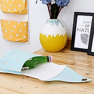 SEIWEI Wall Closet Hanging Storage Bag, Waterproof over the Door Linen Fabric Organizer with 3 Pockets for Bedroom Bathroom Kitchen