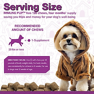 Pawlife All Natural Immune System Booster| Anti Allergy & Anti Itch for All Pups| Salmon Oil with Probiotics for Digestive Support|120 Veterinarian Formulated Soft Chews| Up to 4-Month Supply