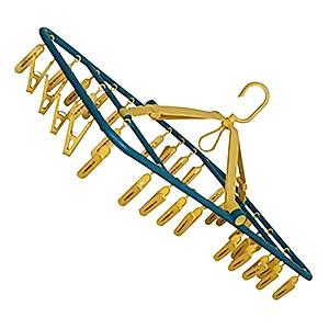 Cabilock Multipurpose Hanger Folding Hangers Pants Rack Hanger Foldable Garment Rack Wall Hangers for Clothes Multipurpose Clothes Hanger Plastic Hanger Drying Rack Coat Hanger to Rotate
