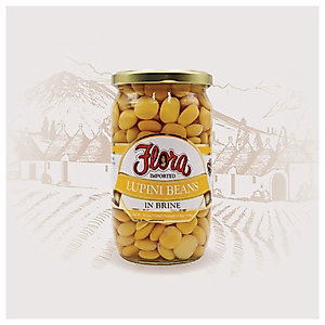 Flora Foods Lupini Beans | Ready to Eat Healthy Snack | 24 oz. Jar (680g) | Imported 100% Italian | All Natural | Non GMO | Fresh Harvest | From Italy to Your Table