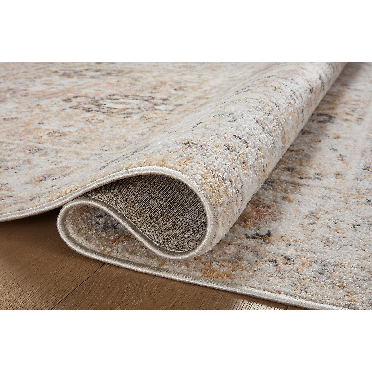 Loloi II Monroe Collection MON-02 Beige/Multi 6'-7" x 9'-3" Area Rug