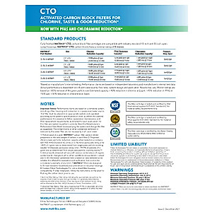 KX Technologies Matrikx 10 Full Flow CTO Carbon Block Filter now with Chloramine Reduction, 4.5 x 10, 32-450-10-MATRIKX