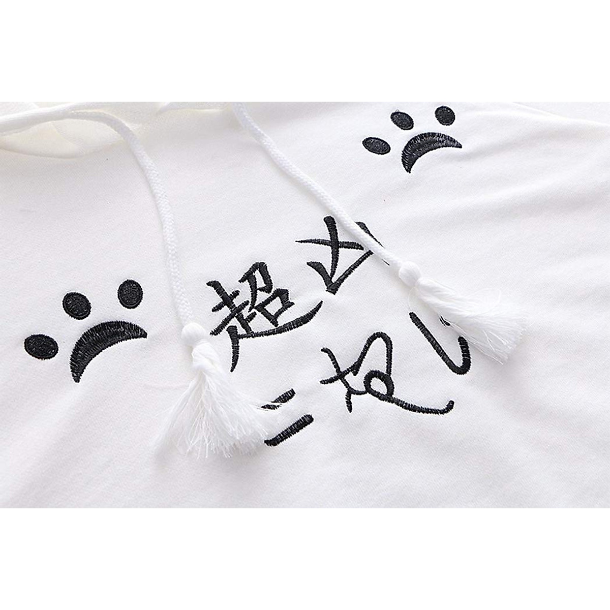 BAIMORE Japanese Mori Girl Kawaii Cute Cat Ears Hooded Cape White