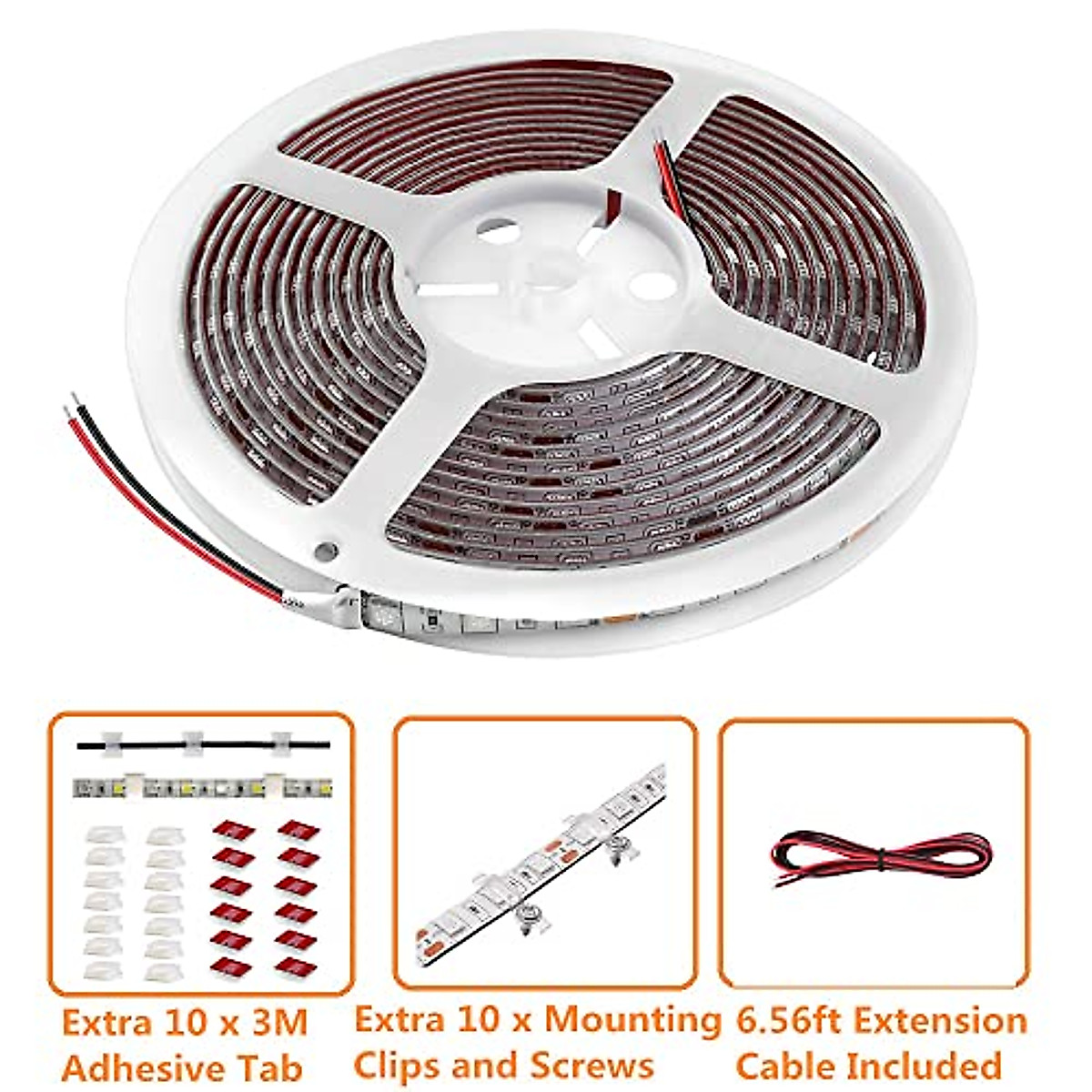 LED Boat Strip Lights, 32.8FT Marine Pontoon Led Lights, Waterproof Boat Interior Light, Under Gunnel Lights, Boat Deck Light, Night Fishing Lights, Good for Pontoon Bass Fishing Yacht Kayak (Blue)