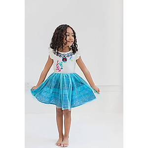 Disney Encanto Mirabel Little Girls Cosplay Tulle Sleeveless Dress Mirabel 6-6X