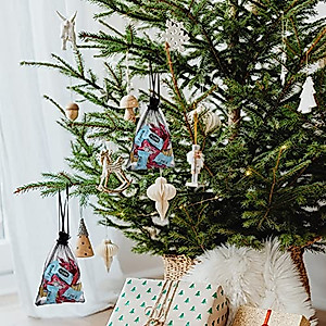 acDesign Jewelry Bags Drawstring 200Pcs Organza Bags 5"x7" Wedding Favor Bags for Candy Jewelry Makeup Pouches(Black)