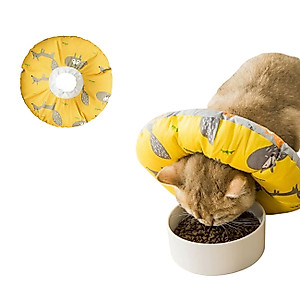 Generic Cat Cone Collar Soft, Adjustable Soft Cone for Cats, Cat Recovery Collar After Surgery for Kittens, E-Collar Elizabethan Collar for Cats, Medium