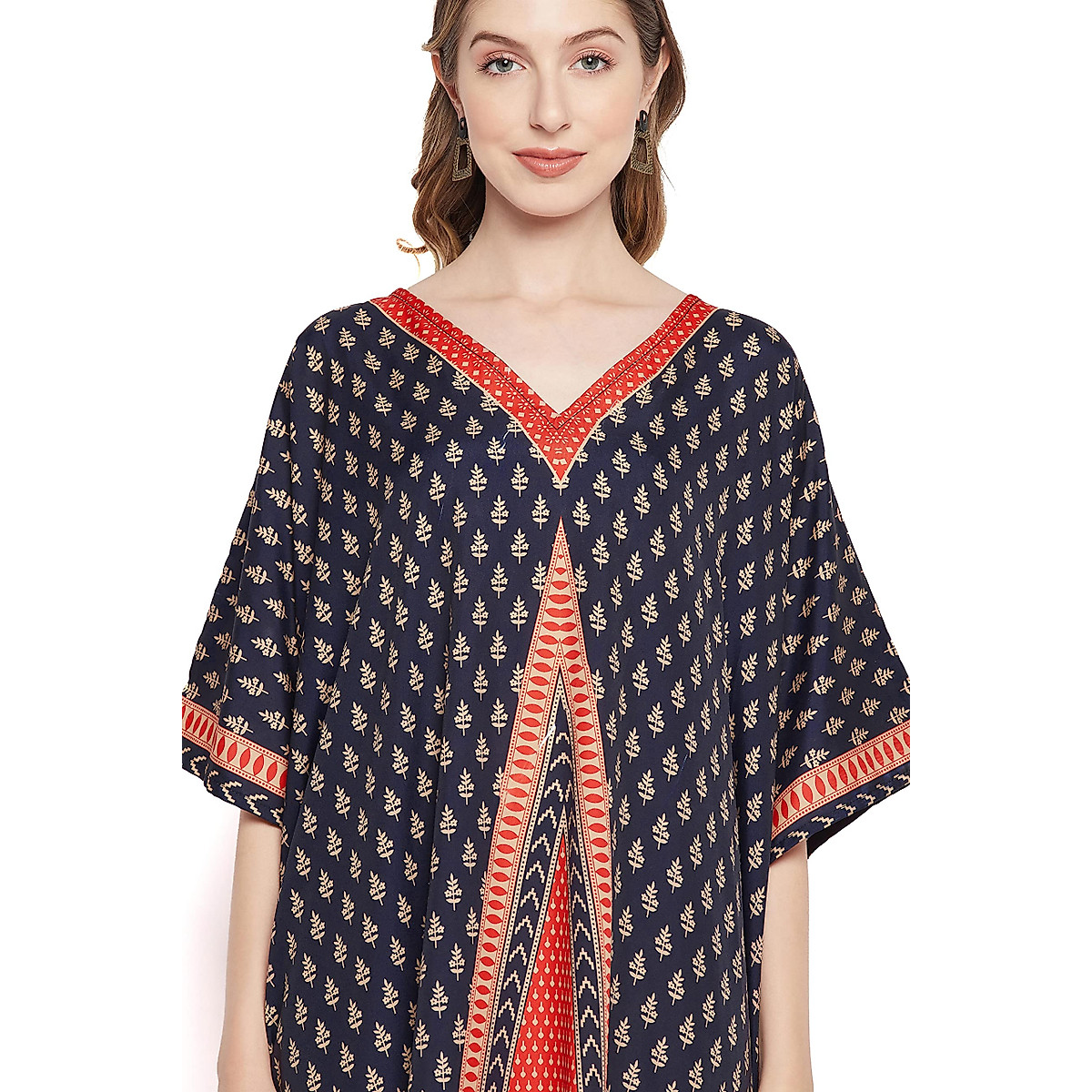 Goood Times Caftans for Women African Long Printed Dress Plus Size Maxi Gown Dresses Kaftan Cover Up Loungewear for Ladies