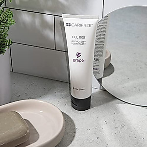 CariFree Gel 1100 (Grape): Anti-Cavity Toothpaste | Nano Hydroxyapatite | Cavity Prevention | Freshens Breath and Moistens Mouth | Dentist Recommended for Oral Care (1-Pack)