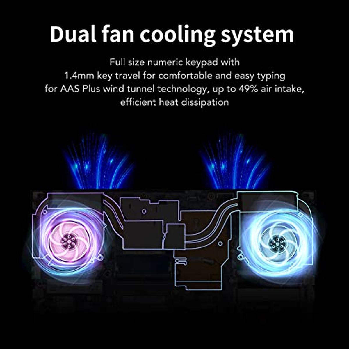 16in 14in Dual Screen Laptop, for Intel for Core I7 CPU High Capacity Battery Dual Screen Laptop 100‑240V for Office (US Plug)